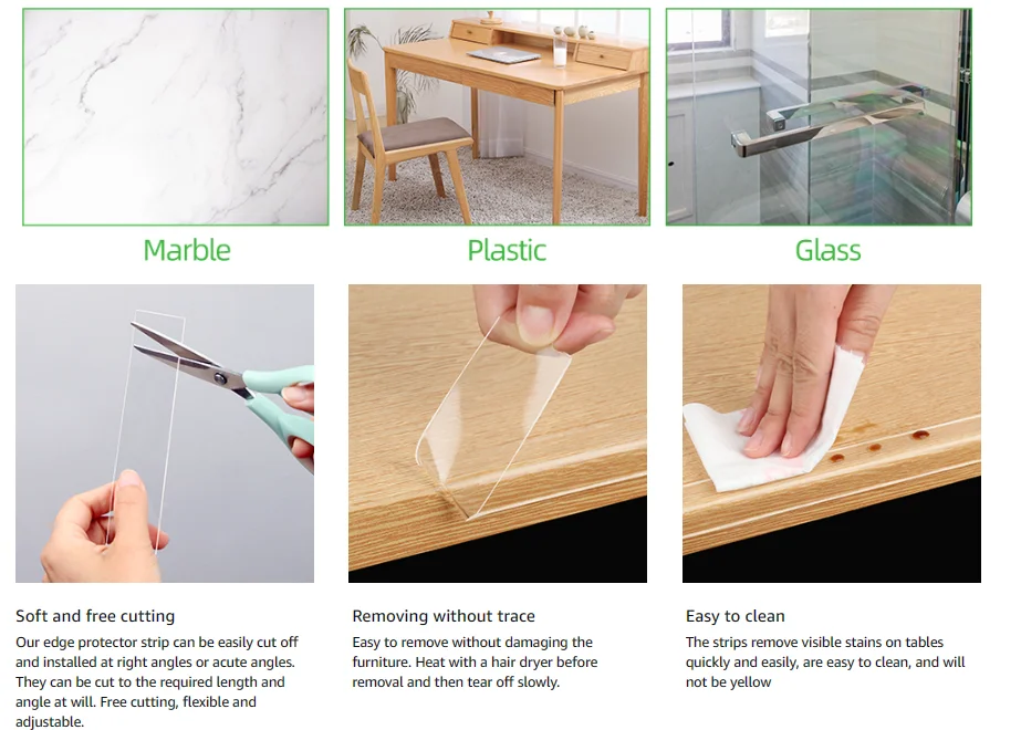 Single-sided Nano Transparent Mildew Proof Tape Table Corner Anti ...