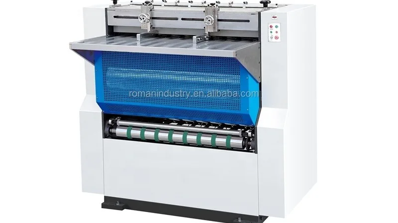 Semi Automatic Cardboard V Groove Groving Machine Rigid Grey Board ...