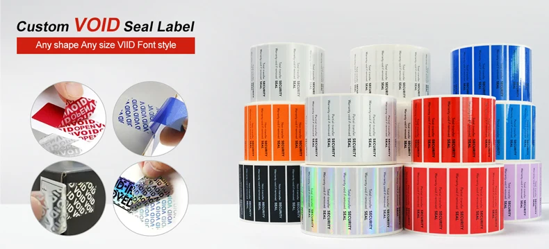 Custom Printing Tamper Proof Seal Security Sticker Roll