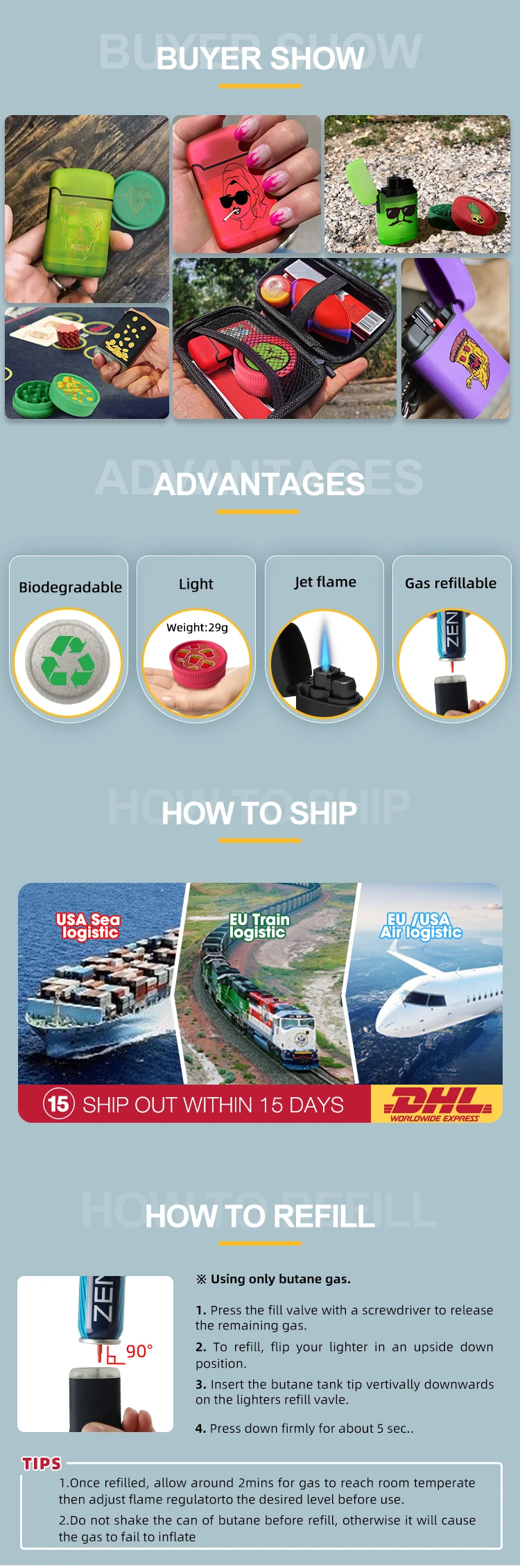 Smoke Shop Smoking Kit Cool Gadgets Smoking Accessories Lighter Grinder ...