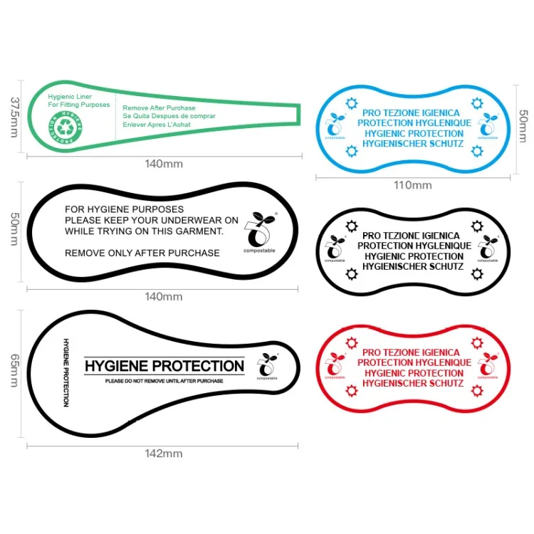 ECO Friendly Biodegradable Non Woven Swimsuit G string Hygiene Sticker ...