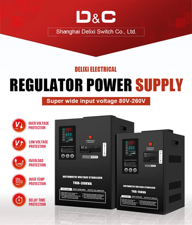 Wall-mounted Stabilizer 5kva 10kva 15kva 20kva Ac220v Automatic Single ...