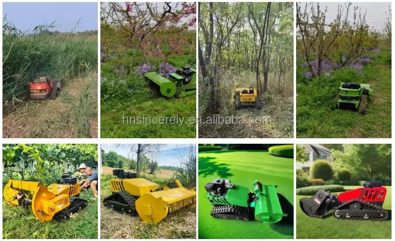 Bush Cutter Diesel Remote Control Mower Embankment Wasteland Remote ...