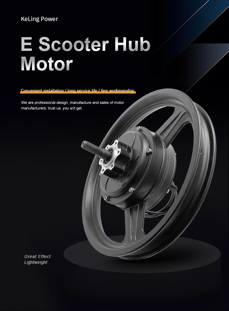 Brushless 36v 48v 500w Electric Scooter Hub Motor - 14 Inch Dc Motor
