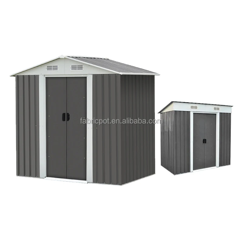 Prefab Steel Structure Waterproof Garden Storage Shed Popular Outdoor ...