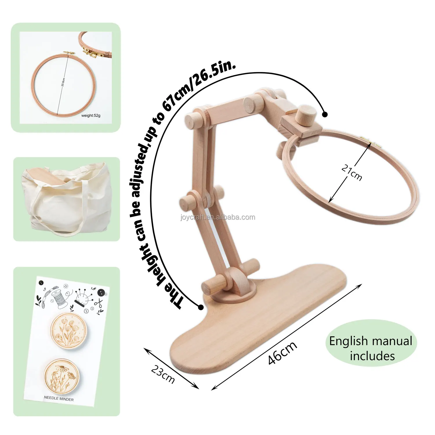 Adjustable Embroidery Hoop Stand - Rotated Cross Stitch Stand Universal ...