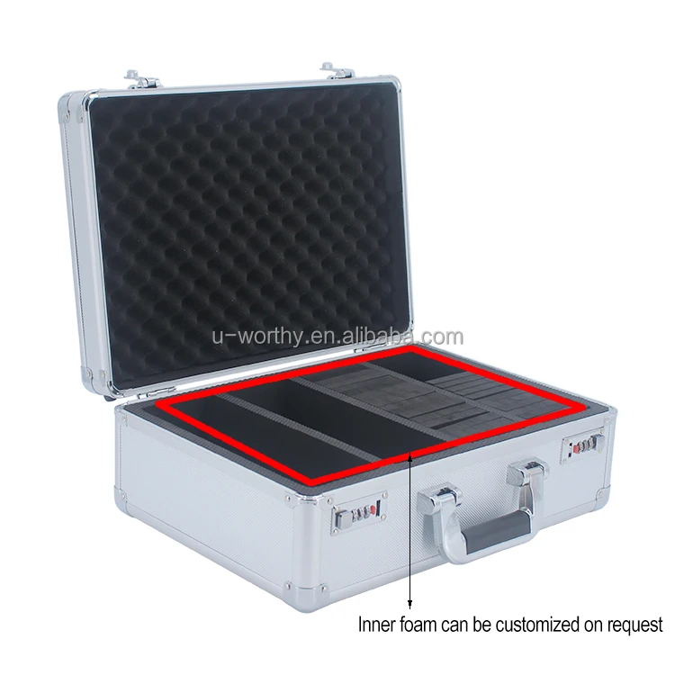 Wholesale Lockable Hard Aluminum Tool Case with Pre-cut Foam Interior ...