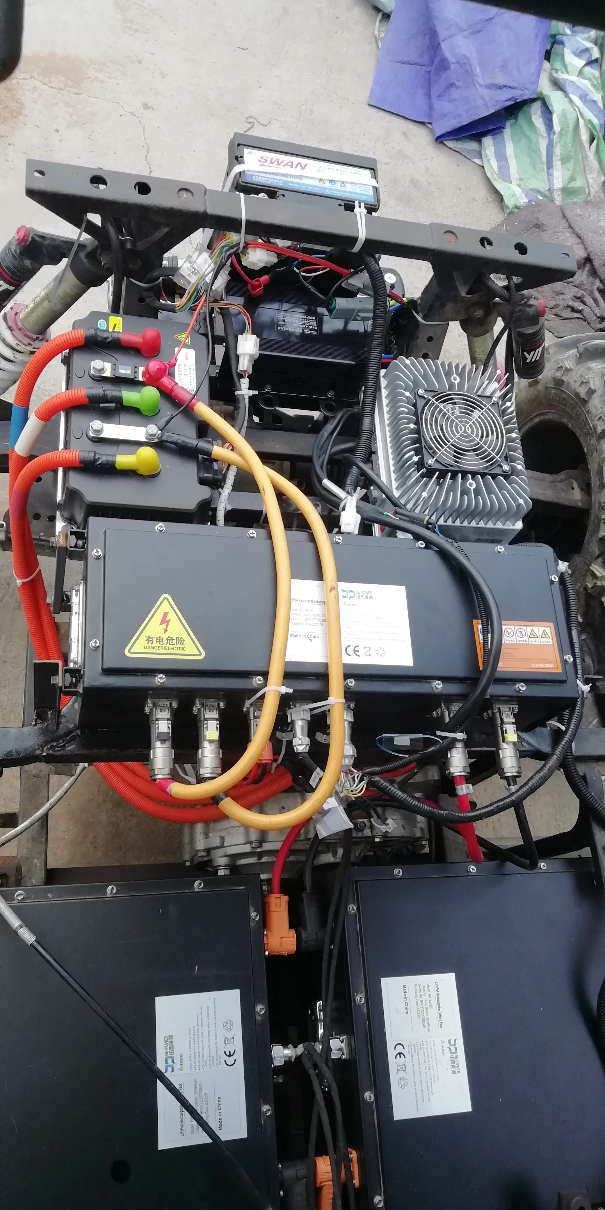 15kw Electric Motor Driving Conversion Kit for 4WD Hisun 1000cc UTV Chassis