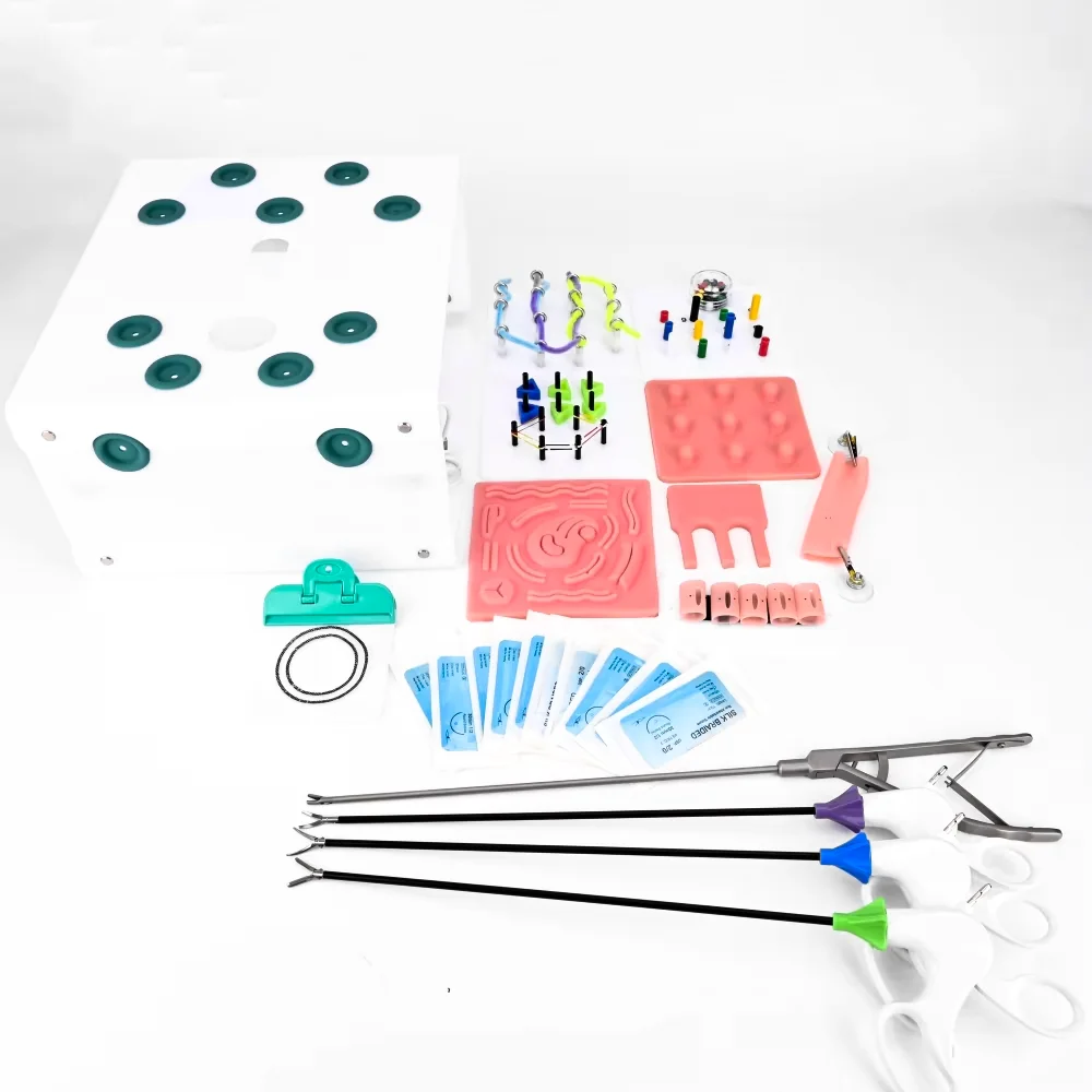 Laparoscopic Simulator Training Box Instruments Camera Needle Holder ...