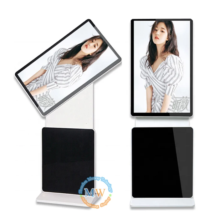 Rotate 42 Retail Store Floor Stand Monitor Standalone Digital Signage ...