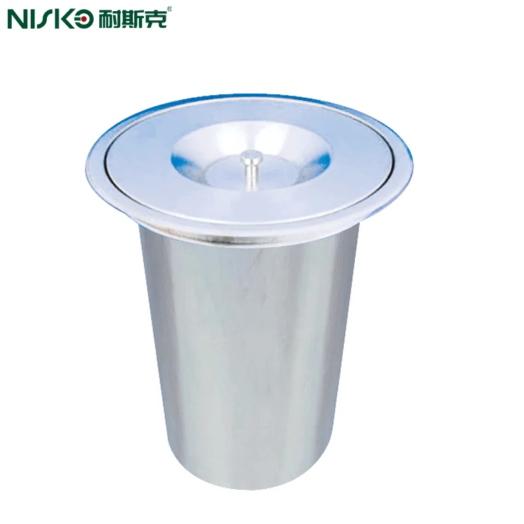 Stainless Steel Kitchen Counter Embedded Trash Can Build-in Kitchen ...
