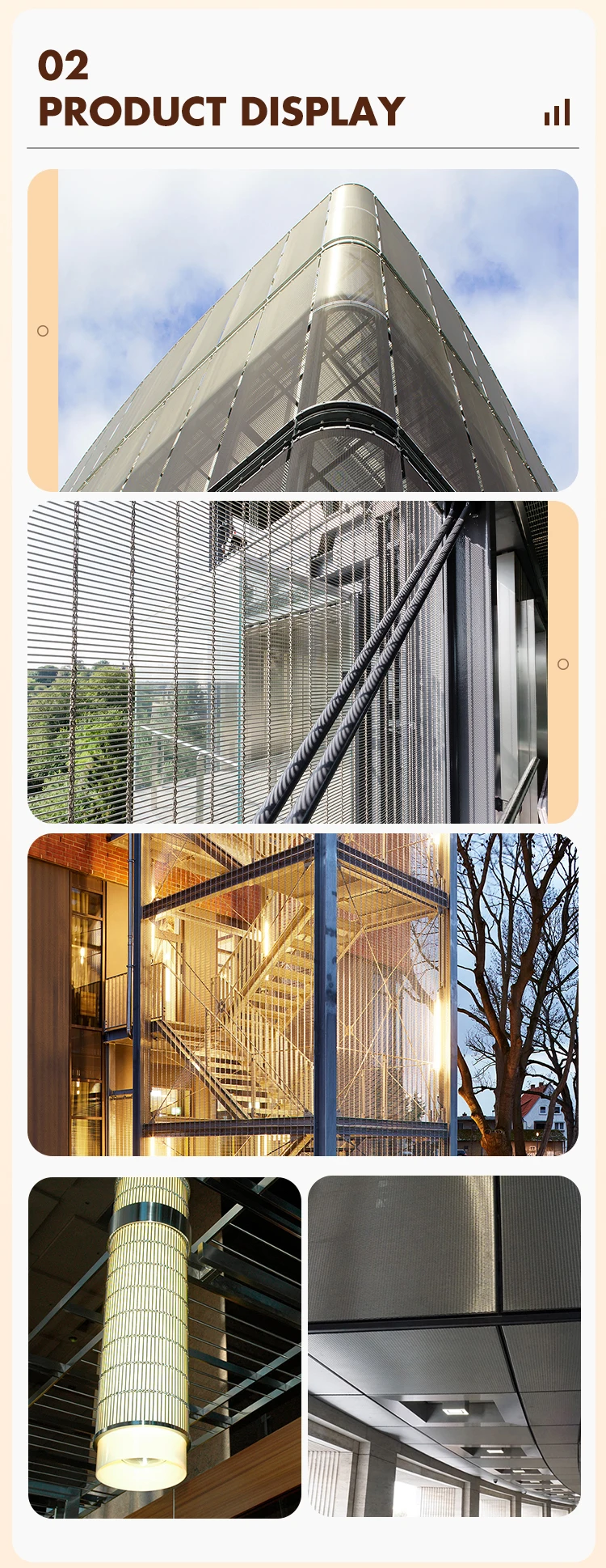 Metal Mesh For Elevator Wall Covering Stainless Steel Screen Customized ...