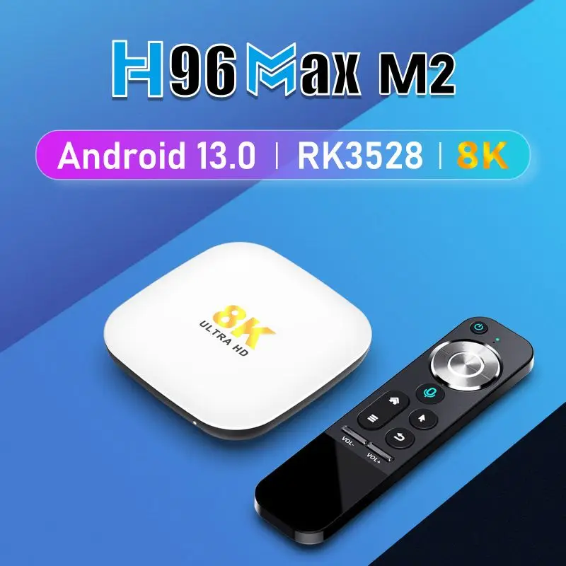 New android tv box H96 Max M2 Rk3528 Tv Box 4Gb Ram 16Gb Rom wifi6 high ...