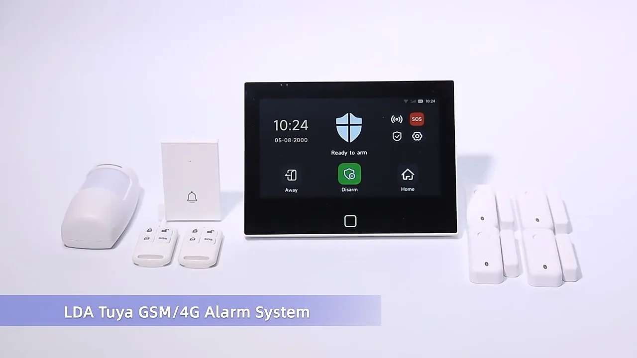 Big Touch Screen Wireless & Wired Intrusion Monitor Multi Sensors ...