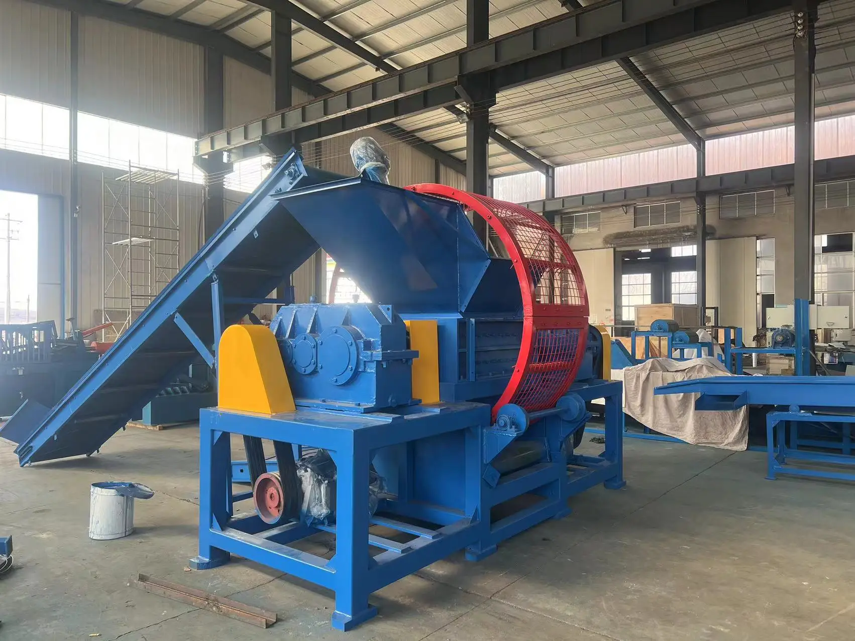 Rubber Powder Machine Fully Automatic Waste Tire Processing Recycling ...