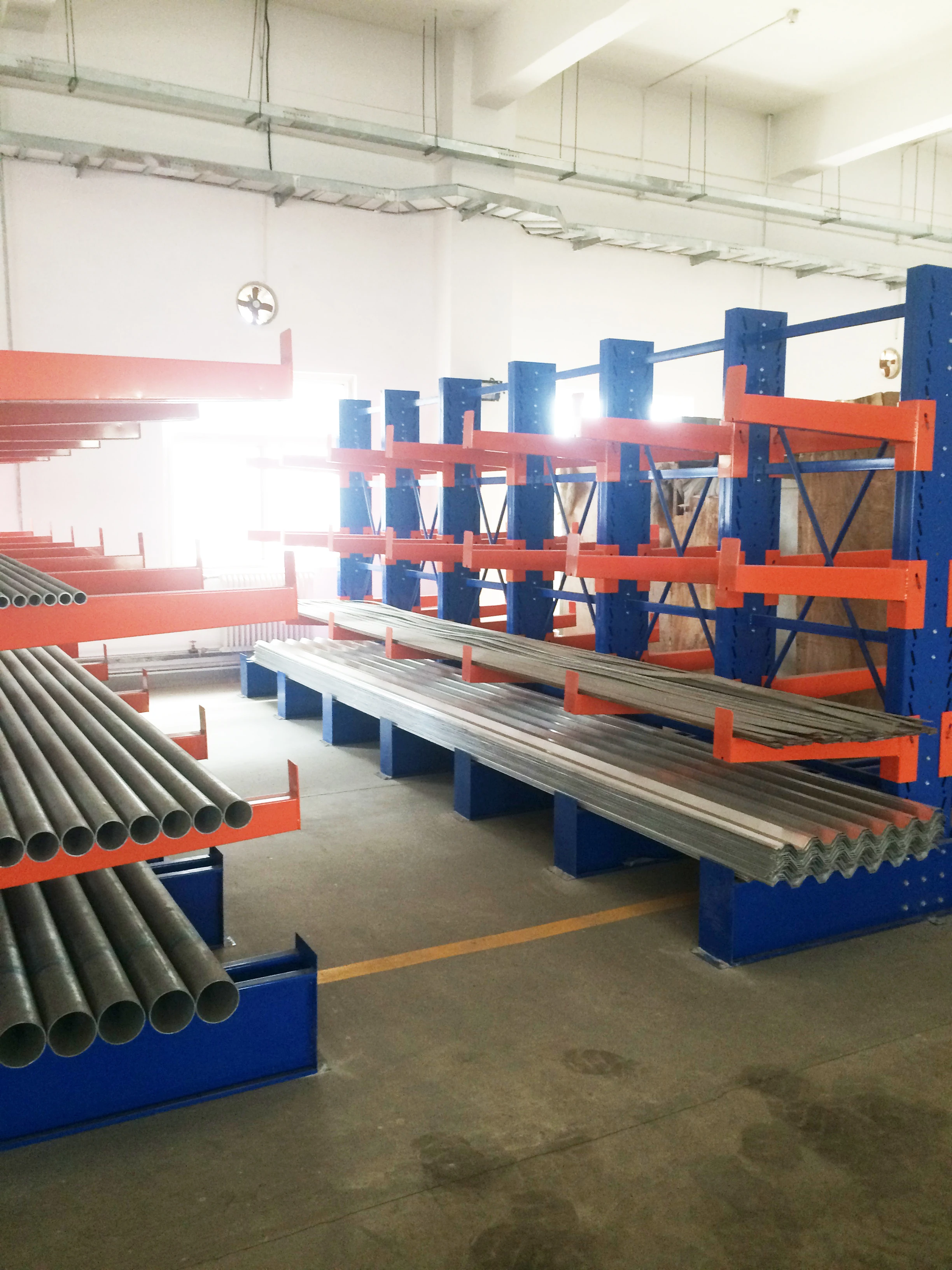 Factory Custom Steel Multilevel Cantilevered Warehouse Shelf Storage ...