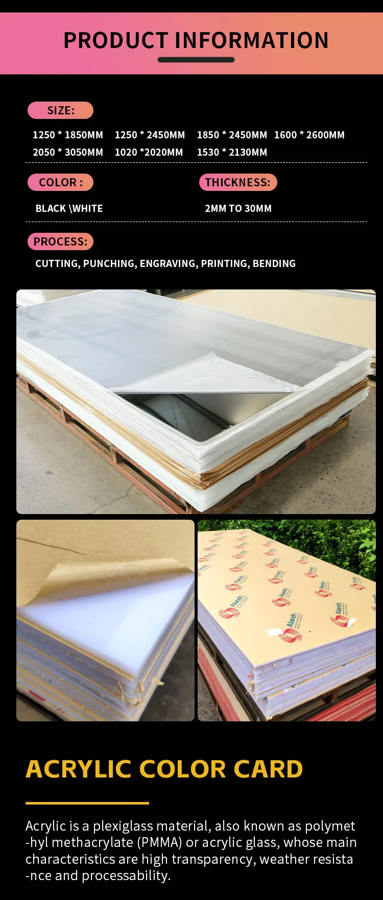 Alands Semi Transparent White Acrylic Sheet - Buy 8x4 Feet Color ...