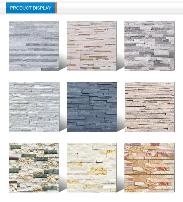 Natural Grey Slate Culture Stone Exterior Stone Wall Cladding Stone ...