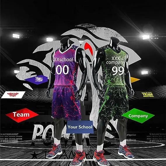 Men Breathable Basketball Uniforms Basketball Uniforms For Sublimation ...