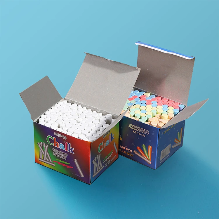 100pcs High Quality Dust-free Chalk School Student Teacher Office Hot ...