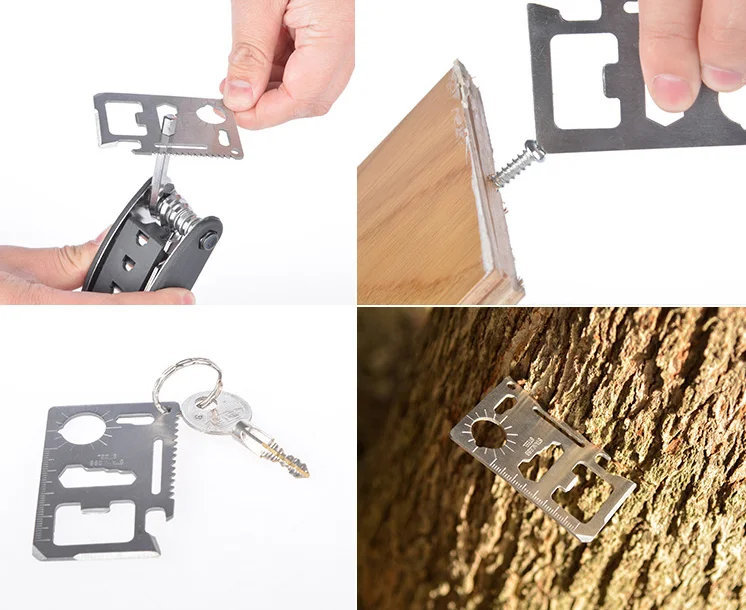 Newmajor Outdoor Multifunction 7*4.5cm Pocket Tool Multitool Credit ...