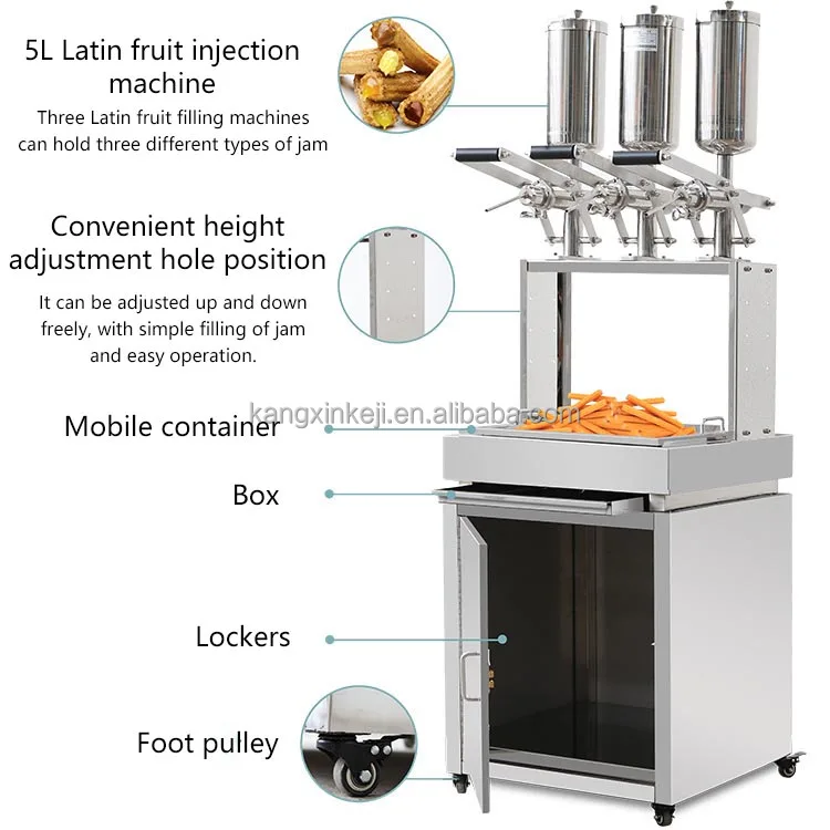 Manual Model Puff Peanut Butter Paste Jam Chocolate Churros Cake Bread ...