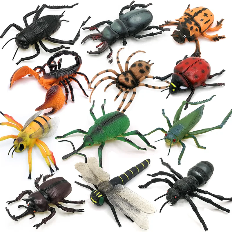 Plastic Realistic Insects Toys For Kids Toddler Children's Birthday ...