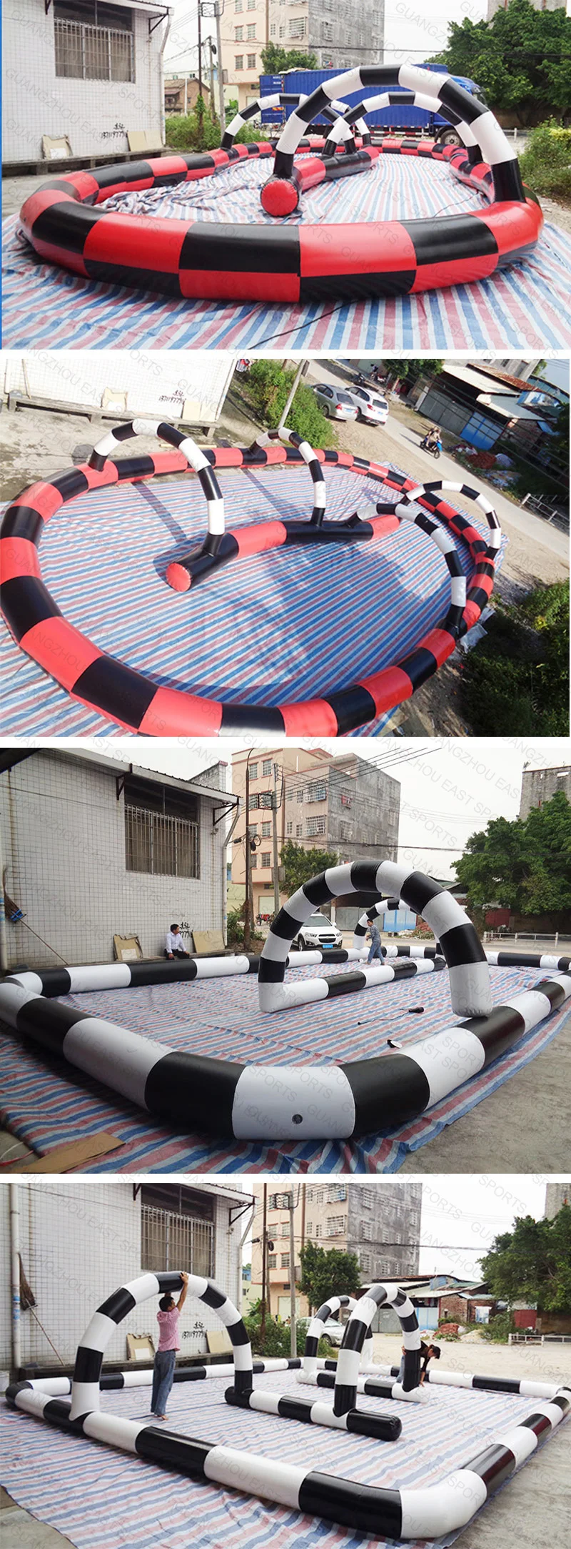 Inflatable Bumper Car Track Race Car Tracks For Kids - Buy Inflatable ...