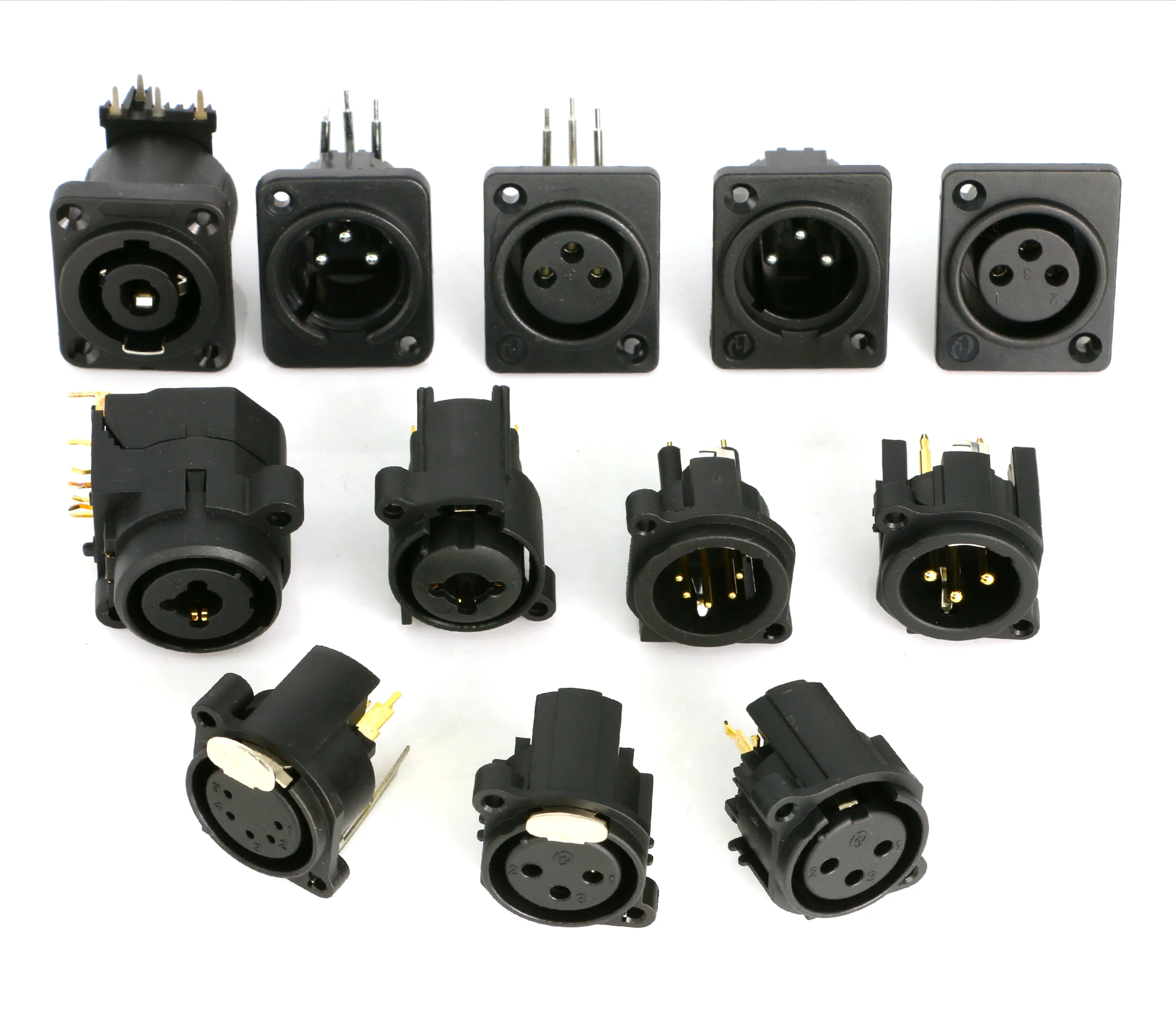 Xlr Female Connector Gold Plated 4 Pin Audio Plug - Oem | Wholesale