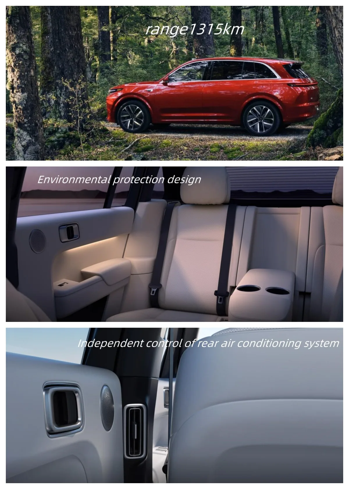 New Energy Vehicles Hybrid Ideal Lixiang L7 Long Rang 1315 Km Li L7 L8 L9 Air Pro Max 5 Door 4wd ...