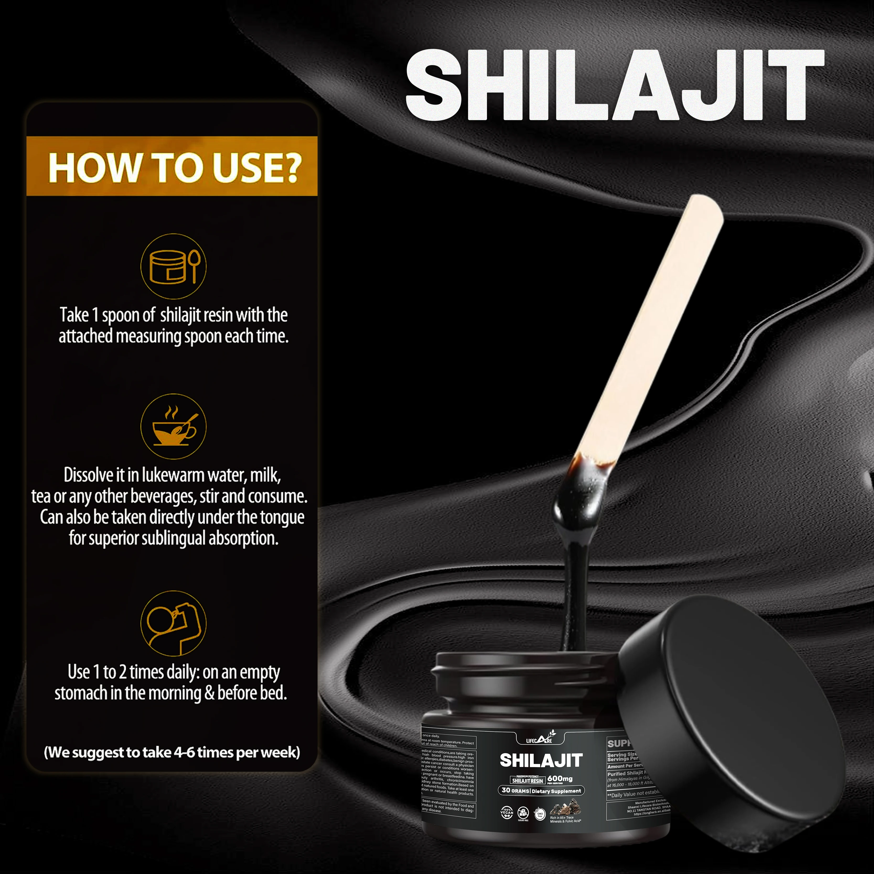 Shilajit Resin - Lifecare's Premium Dietary Supplement