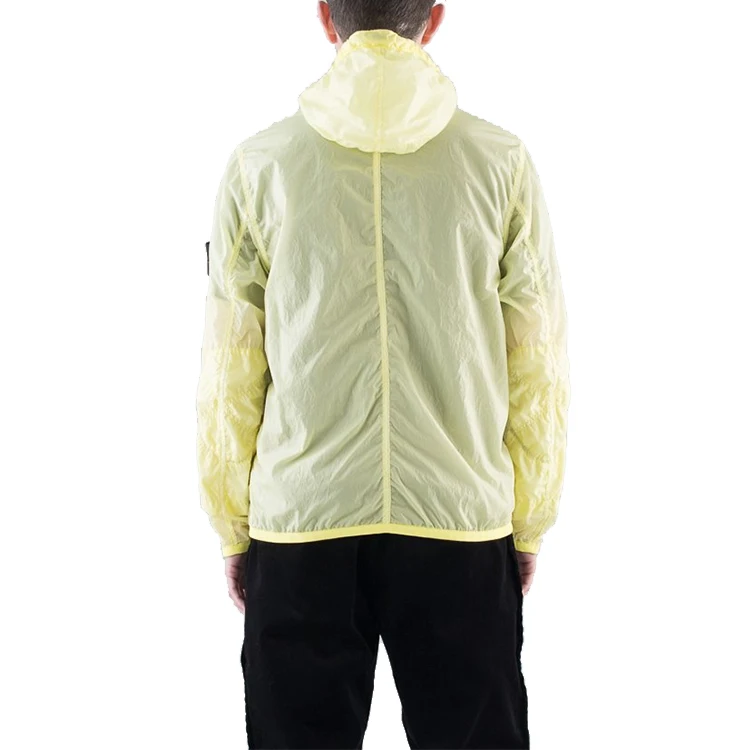 Wholesale Soft Shell Men's Transparent Hooded Windbreaker Custom ...
