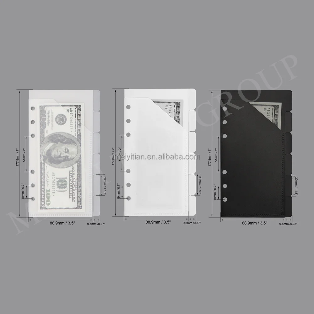 Custom Pp Cash Envelopes Dividers Zipless Wallet Money Envelopes Budget ...