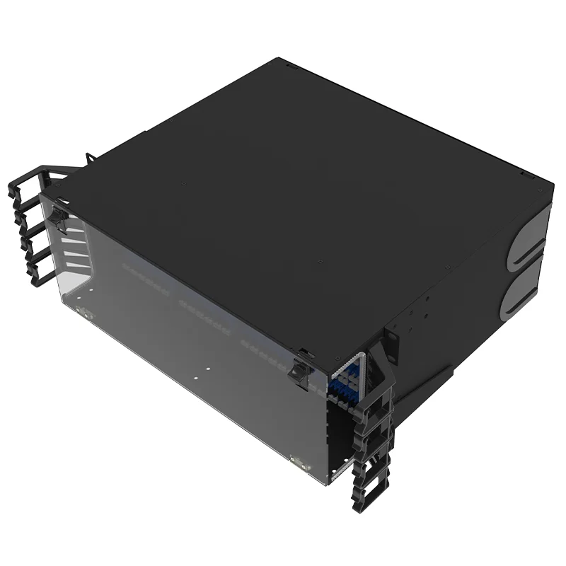 OEM Customizable Logo 1U 72F Upper Flip Design Three Section Slide Rack ...