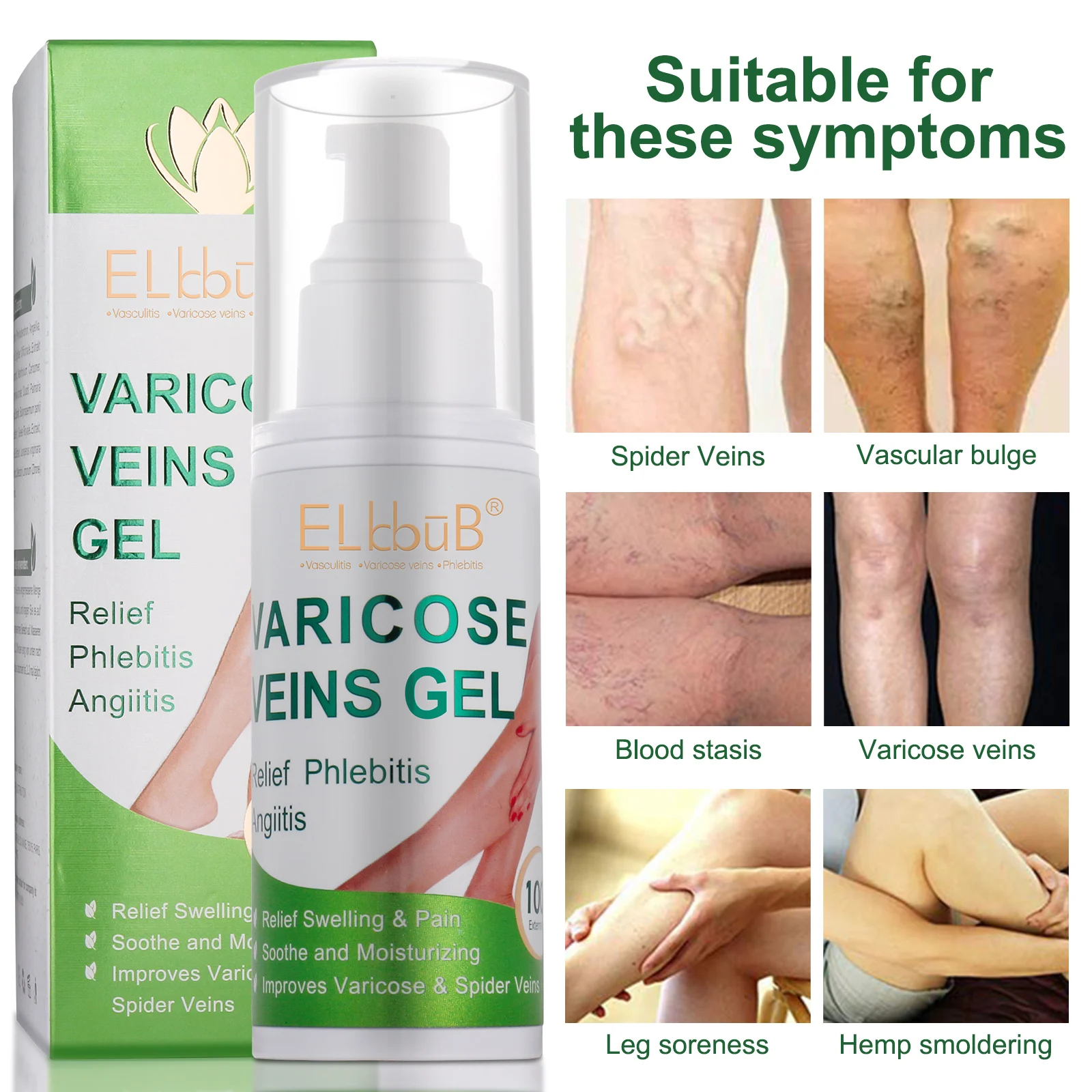 Elbbub Varicose Vein Treatment Removes Veniselle Cream Para Varices For ...