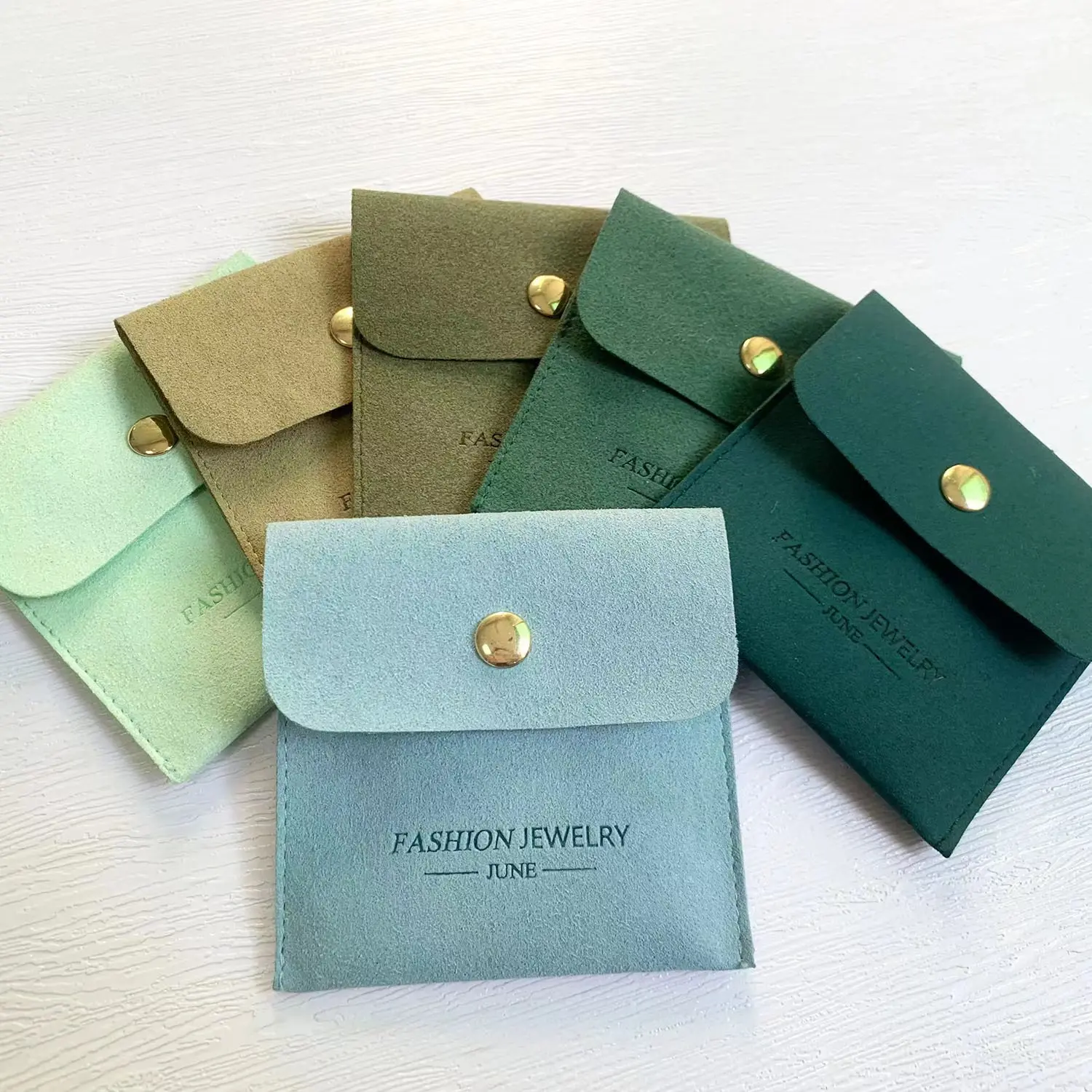Eco Custom Logo Velvet Suede Microfiber for Jewelry Packaging