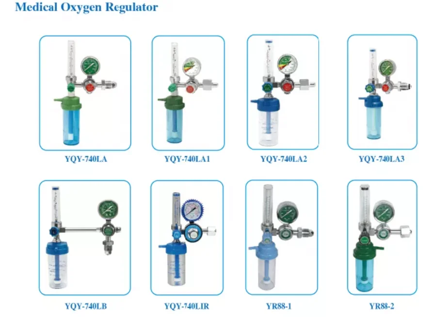 Gas Equipment Medical Oxygen Regulator CGA540 G5/8 Female 0-15 LPM with ...