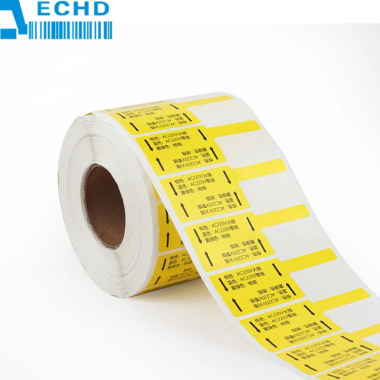 Printable Custom Self-adhesive Electrical logo Fluorescein Color Wire ...