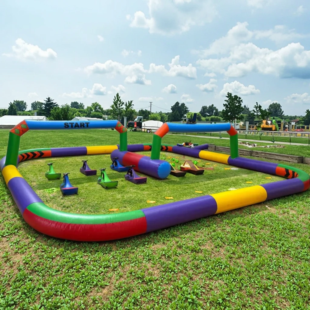 Attractive Inflatable Race Track for Hopper Ball Outdoor