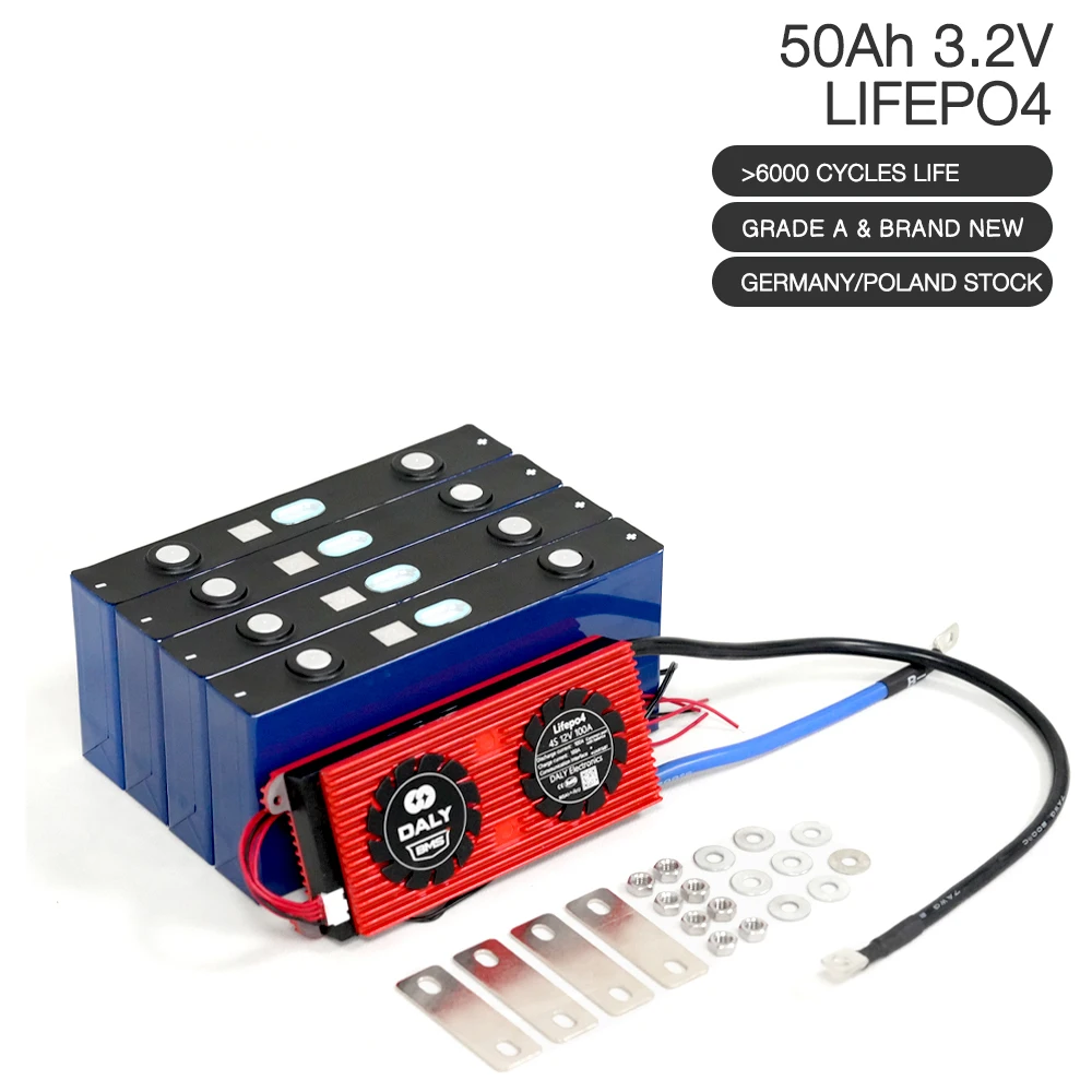 Lifepo4 Lithium Battery 3.2v 55ah 100ah 105ah 200ah Prismatic Cell For ...