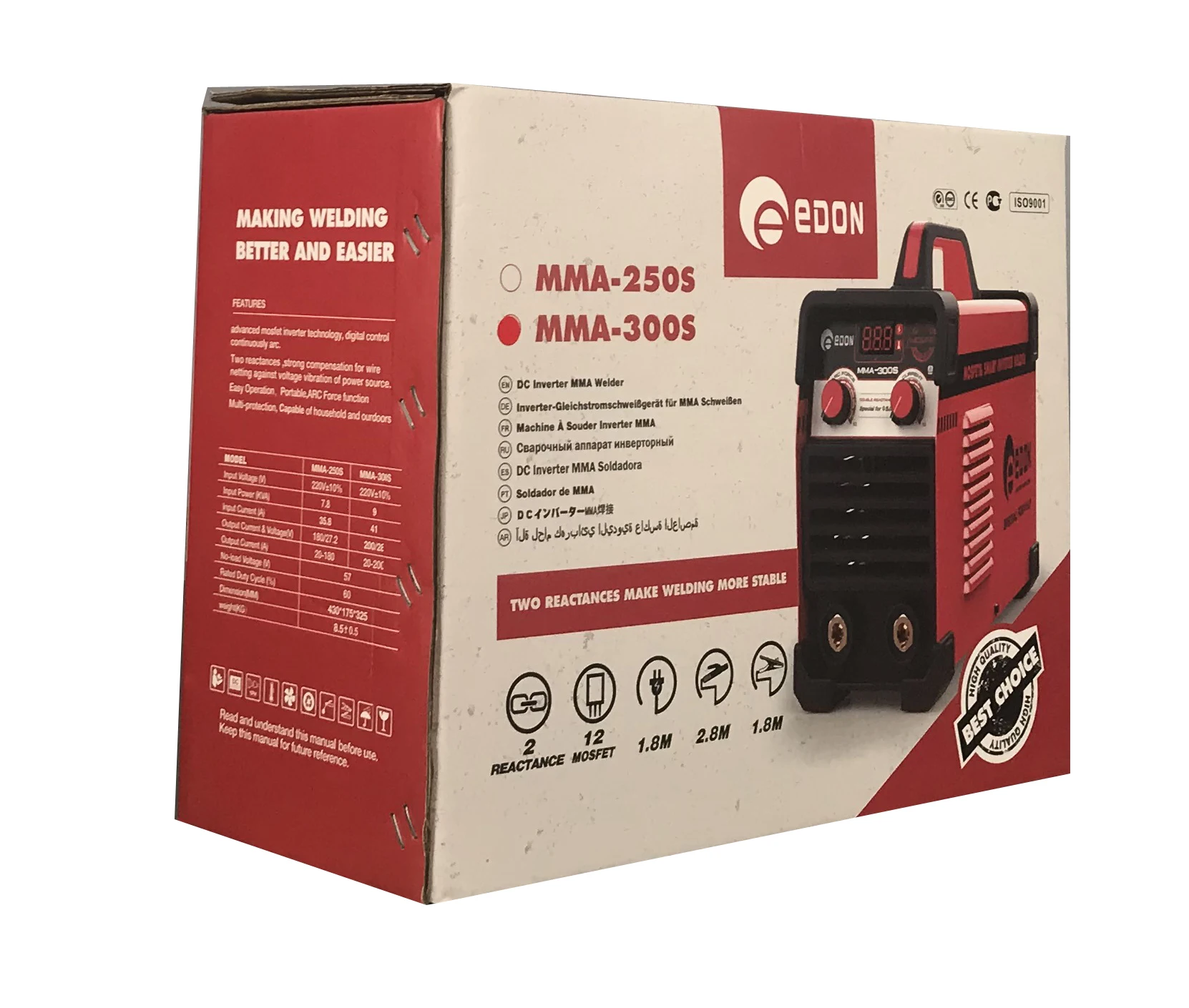 Edon Dc Mos Mma-300s Inverter Portable Welding Machine - Buy Mma ...