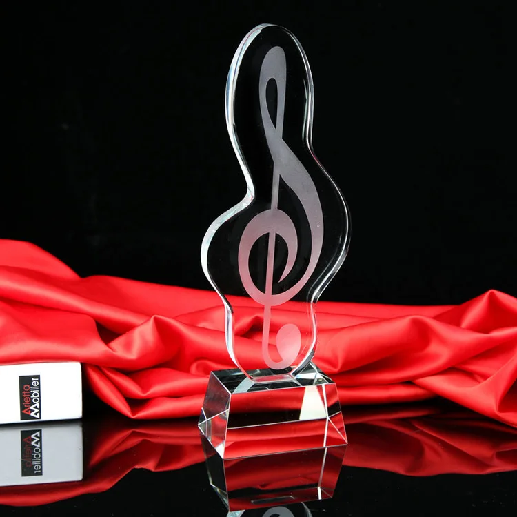 Music Note Crystal Trophies Awards Mh-j0936 - Buy Crystal Awards ...