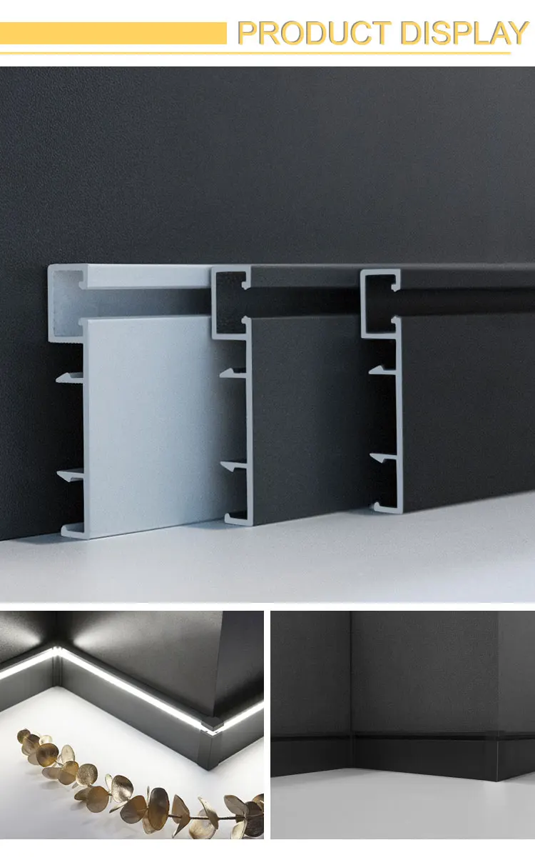 Aluminum Led Skirting Board Decorative Wall Skirting Molding Trim Floor ...