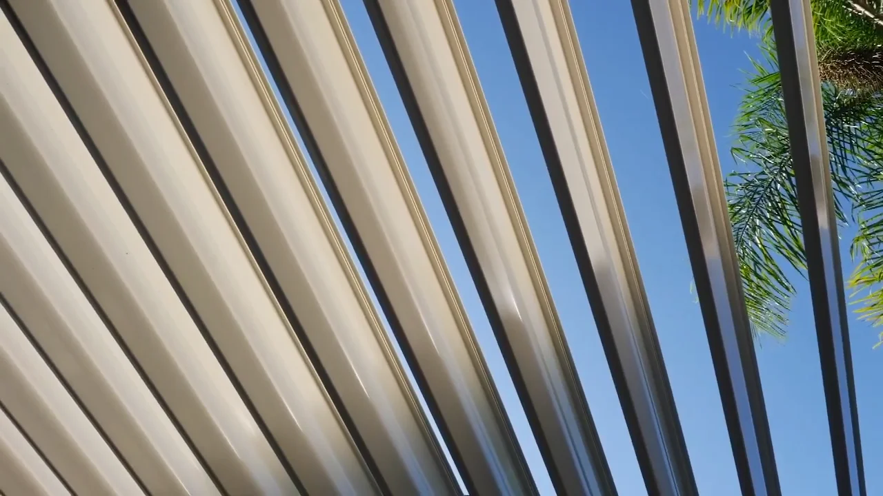 Remote Control Patio Roof Motorized Bioclimatica Roof Pergola Aluminium ...