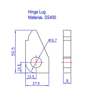 Whole Set Of Container Door Hinge Sets Including Hinge Blade,Hinge Lug ...