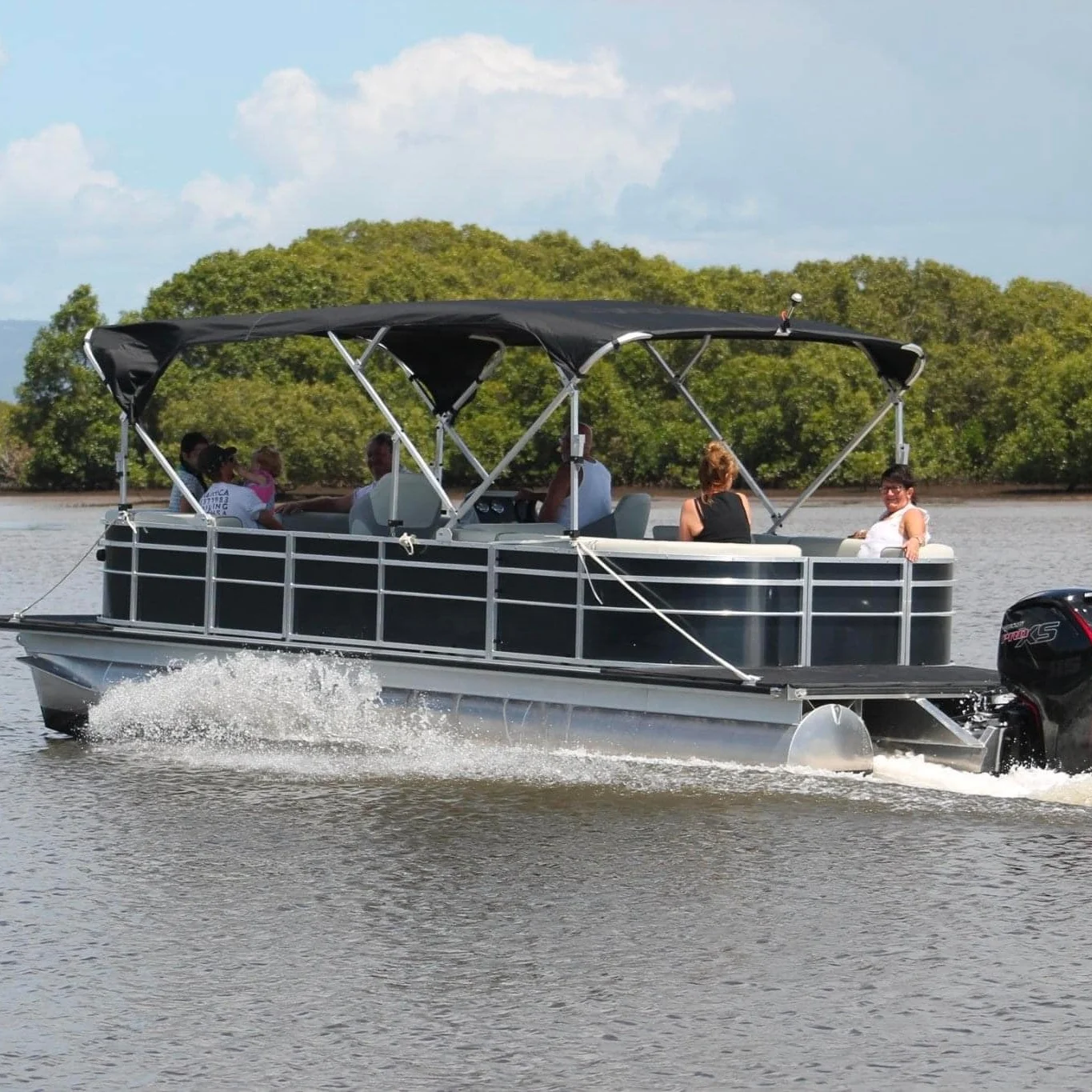 21ft Pontoon Tube Party Barge - CE Certified & Optional Equipments