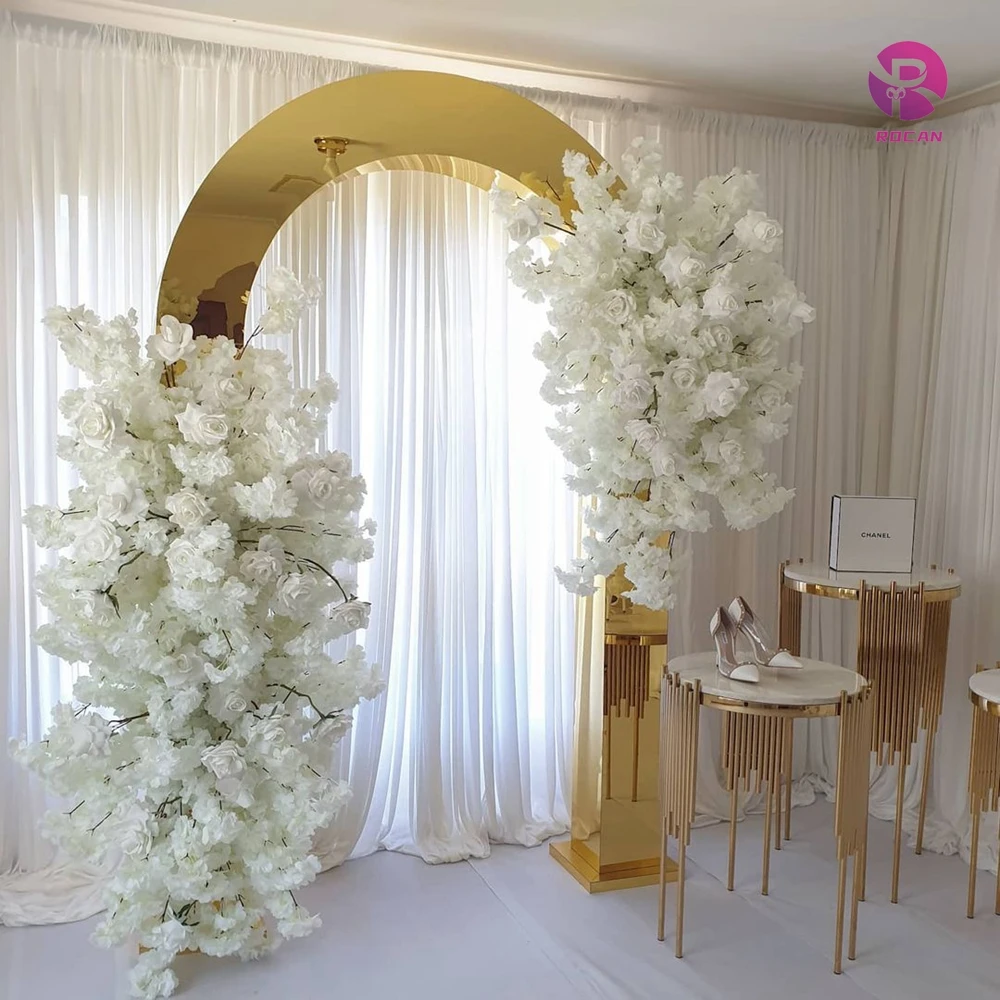 Gold Arch - Elegant Acrylic Wedding Backdrop for Bride Room