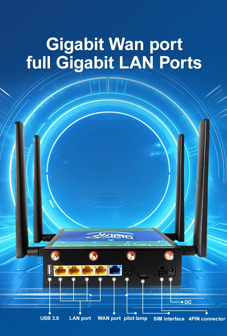 ZBT 5G Cellular Wireless Wifi Router - 3000mbps Speed