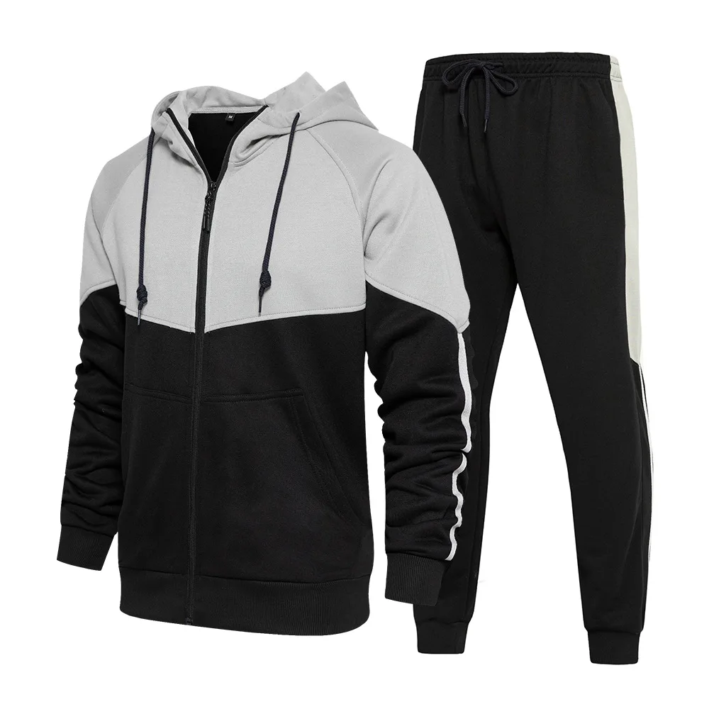 LAYENNE Jogging Streetwear Tracksuit for Men Two Piece Jacket Pants Set ...