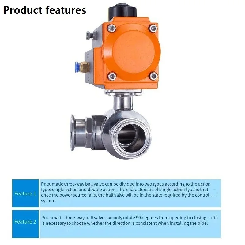 Quick-loading 3 Way Ball Valve Stainless Steel 304 316 O.d 51mm ...